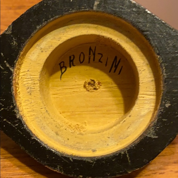 Bronzini | Accents | Vtg Bronzini Italy Napoleon Wood Bottle Holder ...